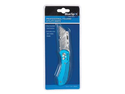 BlueSpot Tools Professional Folding Utility Knife 29024 | Handy Hardware