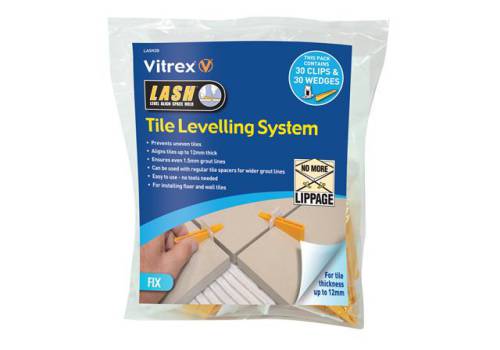 Vitrex Lash Clips & Wedges Pack of 30 LASH30 | Handy Hardware