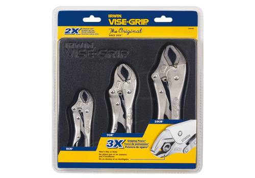Visegrip Curved Jaw Locking Plier Set ( 5CR / 7CR / 10CR) | Handy Hardware